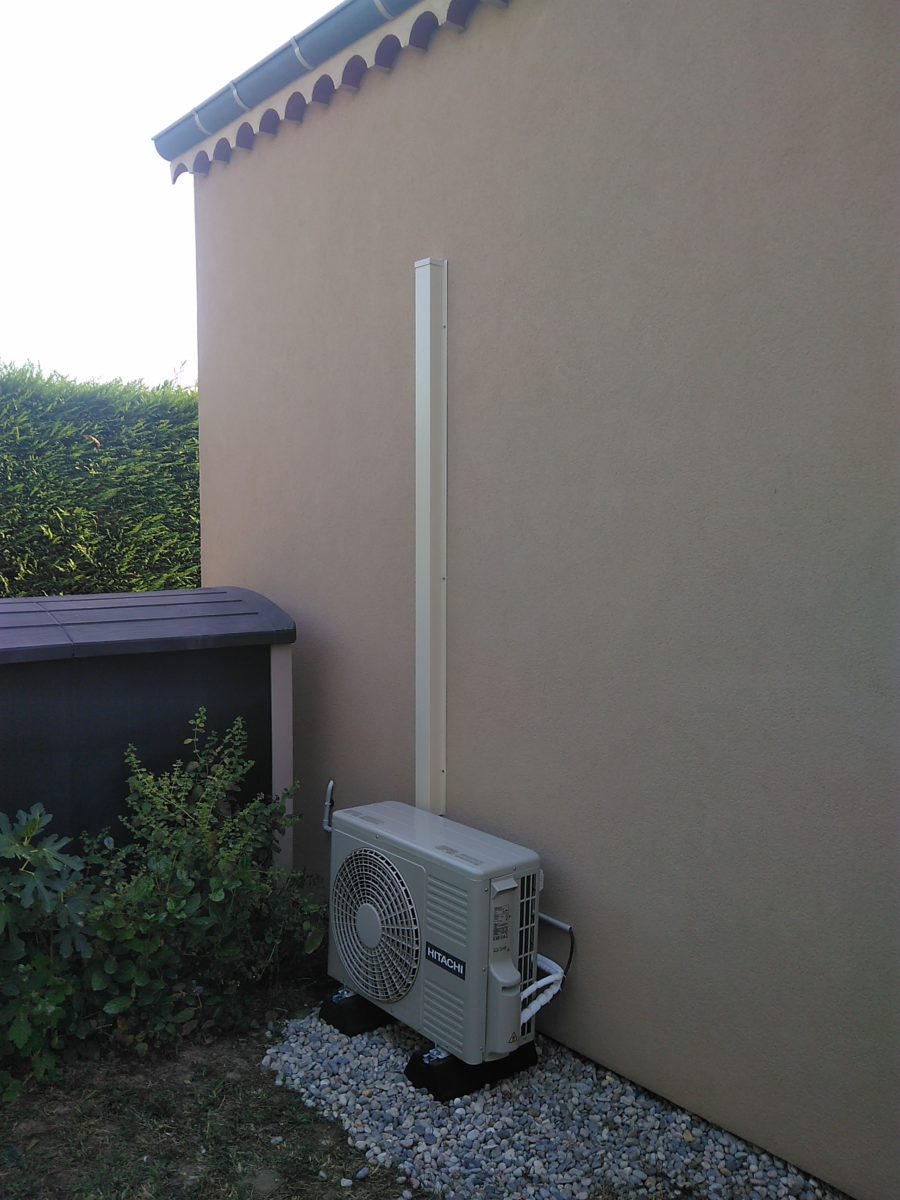climatisation groupe exterieur hitachi pose au sol à tournon sur rhone ...
